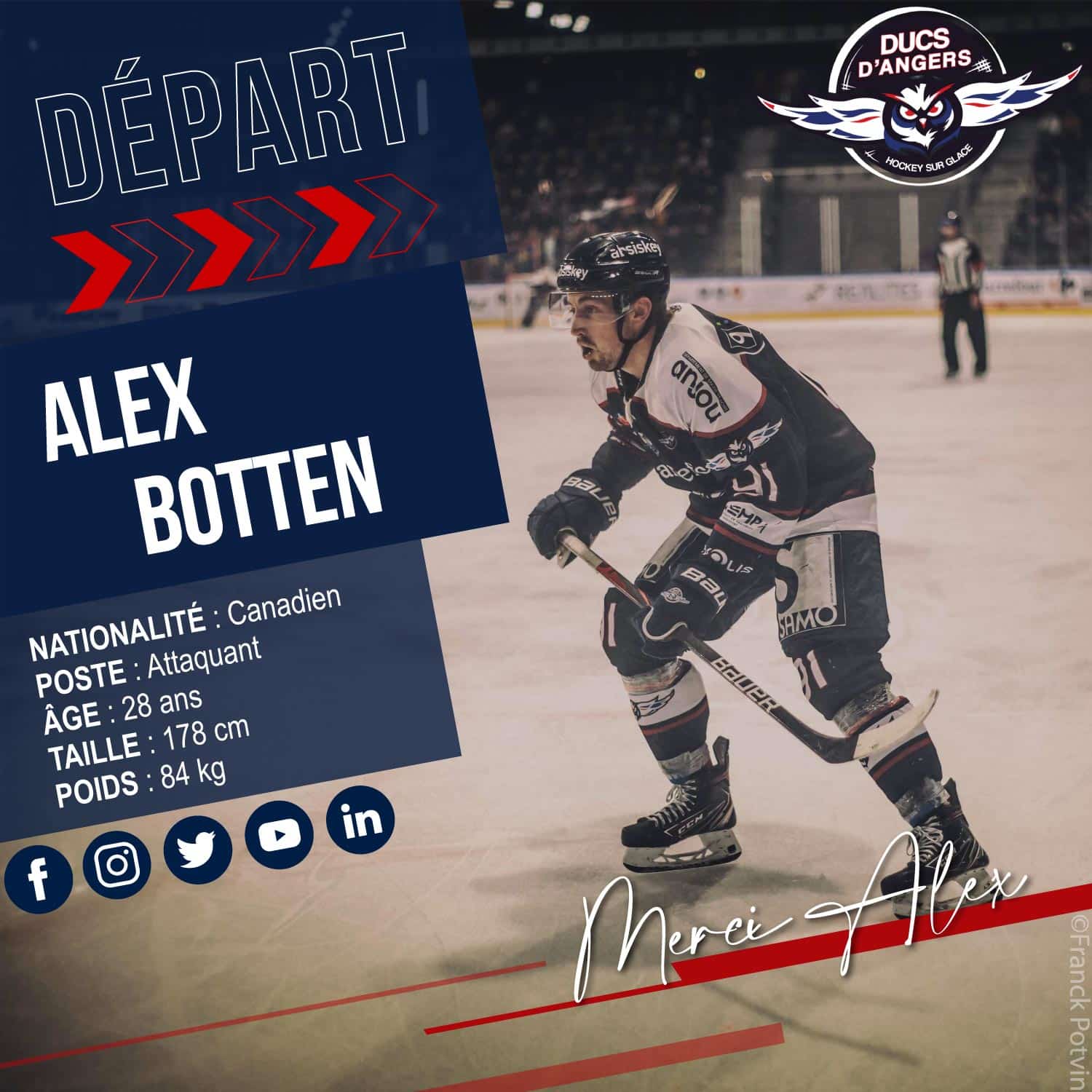 Départs | Alex BOTTEN & Calder BROOKS - Les Ducs d'Angers