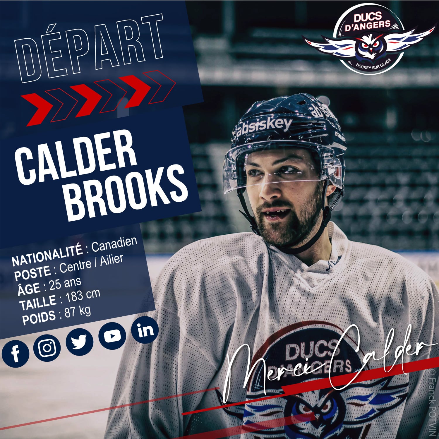 Départs | Alex BOTTEN & Calder BROOKS - Les Ducs d'Angers