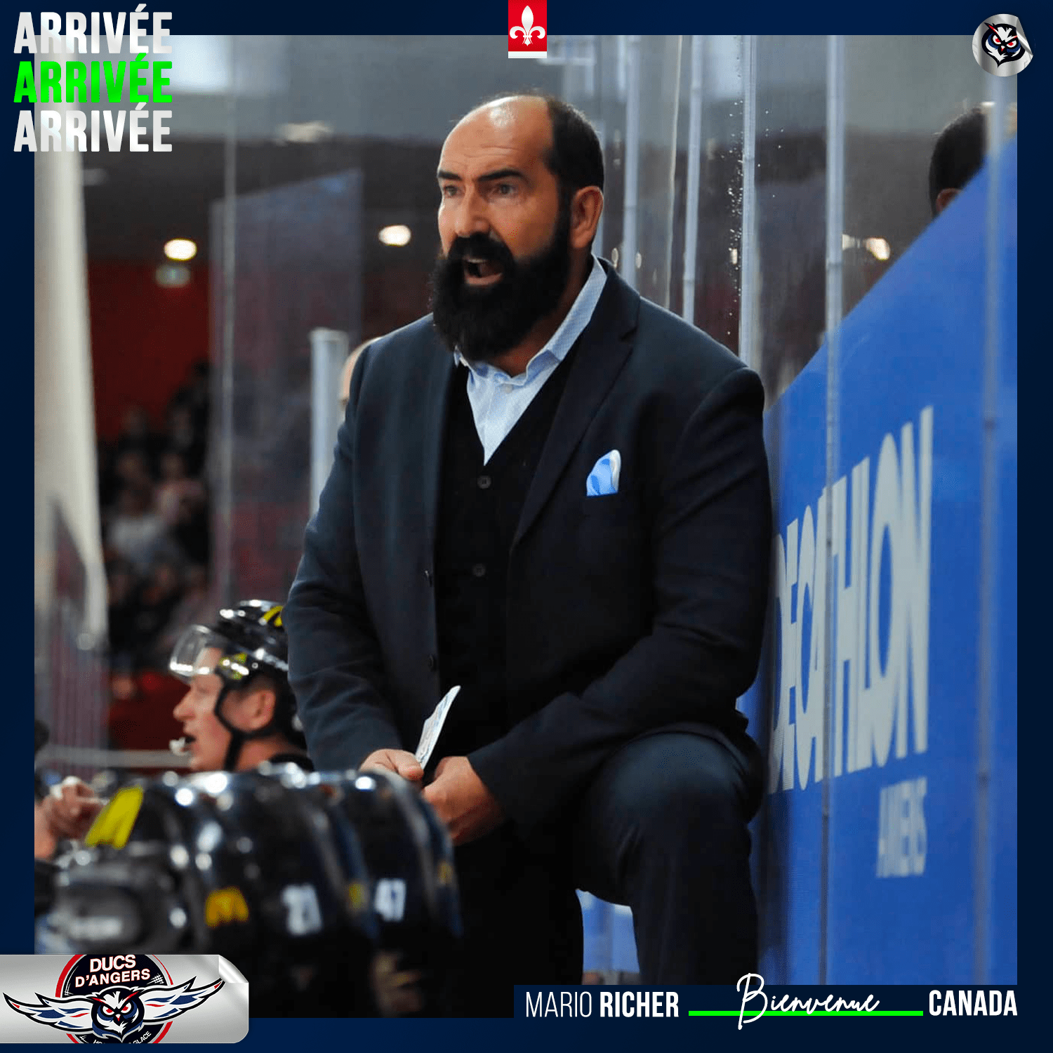 Départ d'Ethan GOLDBERG / Arrivée Mario RICHER - Les Ducs d'Angers