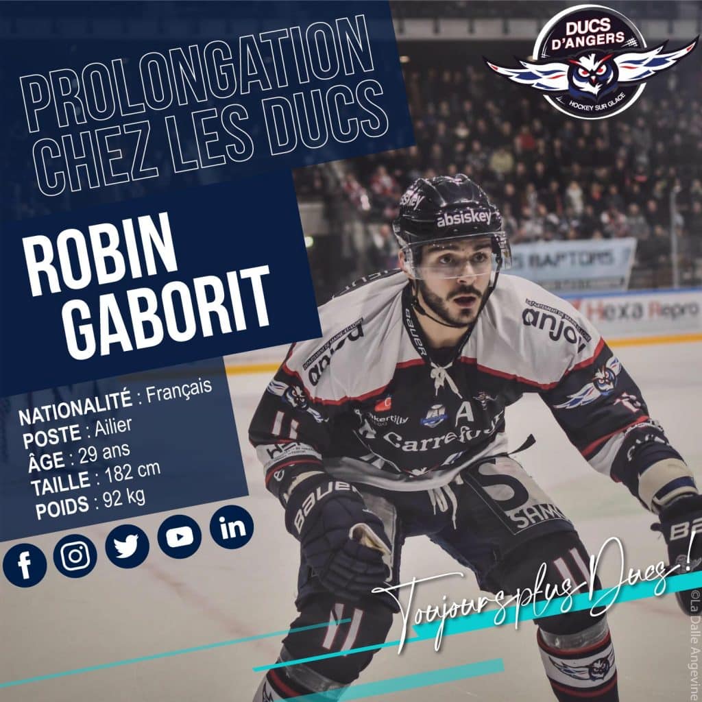 Prolongation | Robin GABORIT - Les Ducs d'Angers